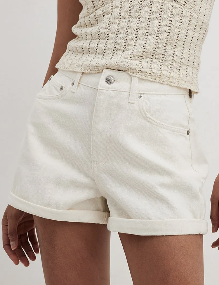 14 par hvide short til den stilfulde dame